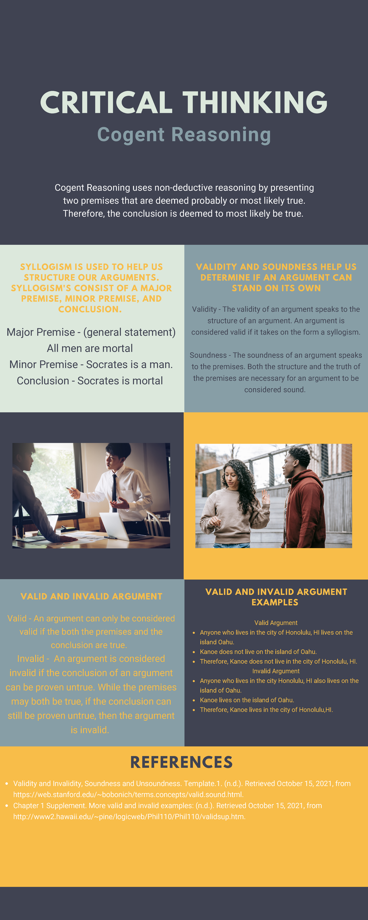 Module 2 - infographic - paper - Cogent Reasoning uses non-deductive reasoning by presenting two ...