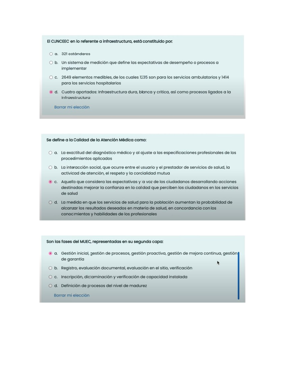 Resumen Metodológico del Examen Final MUEC sobre Calidad en Salud - Studocu
