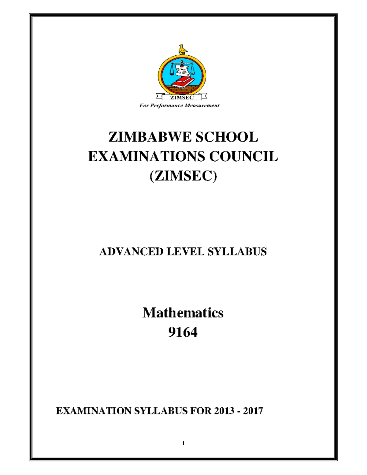 A-Level Mathematics (9164) Syllabus Overview for 2013-2017 - Studocu