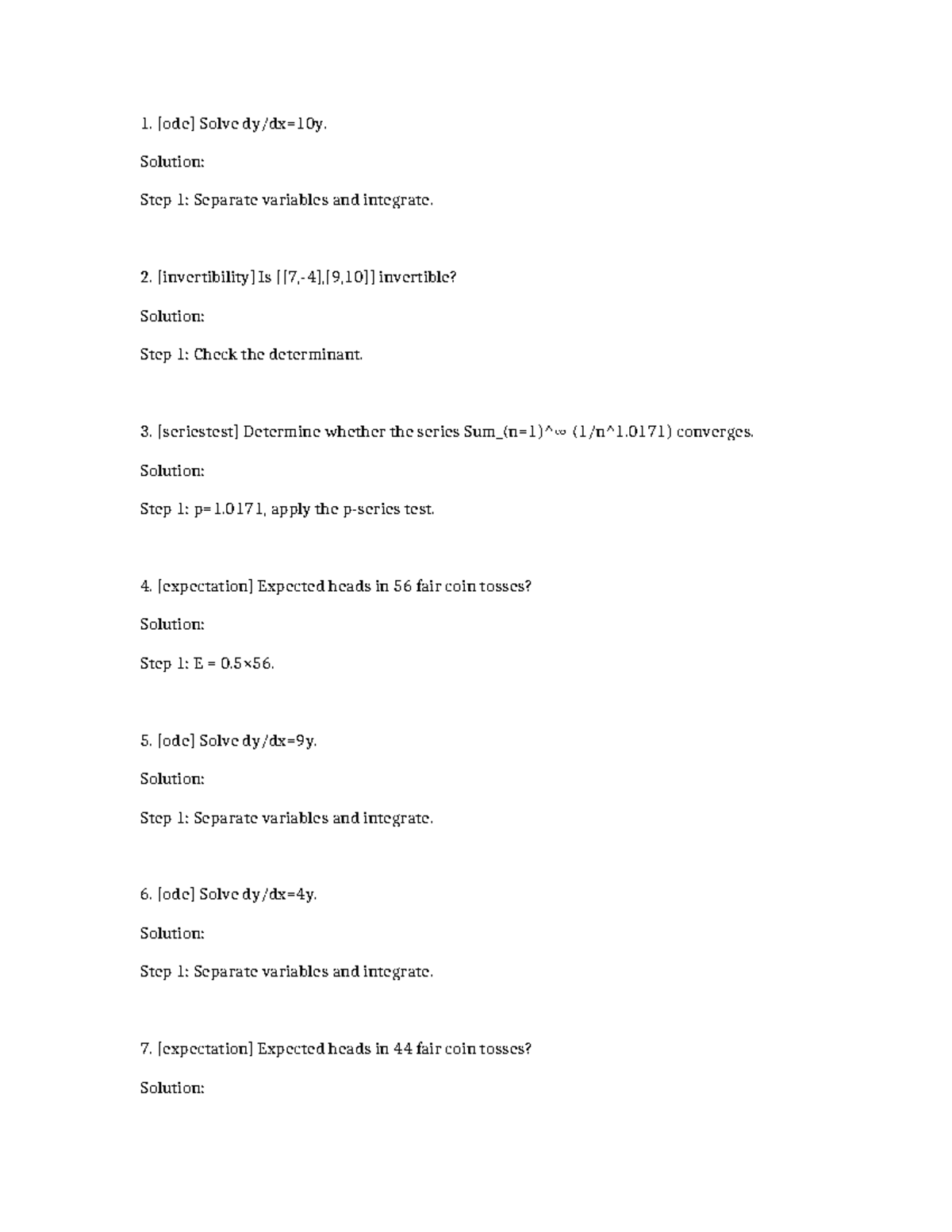 Math 7361/7397: Solutions to Key Problems and Concepts - Studocu