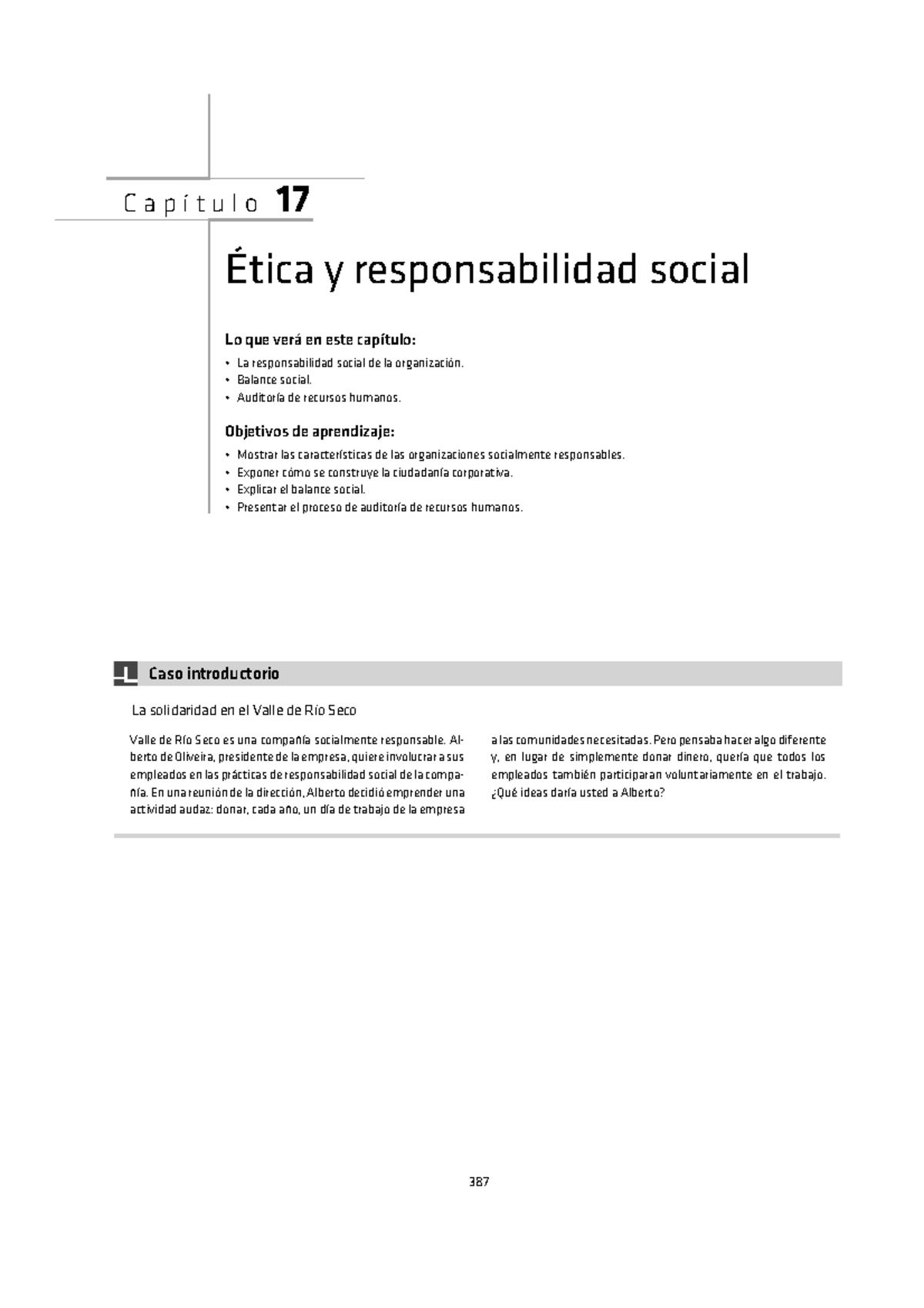 Capítulo 17: Ética y Responsabilidad Social - RSE 17 Chiavenato - Studocu