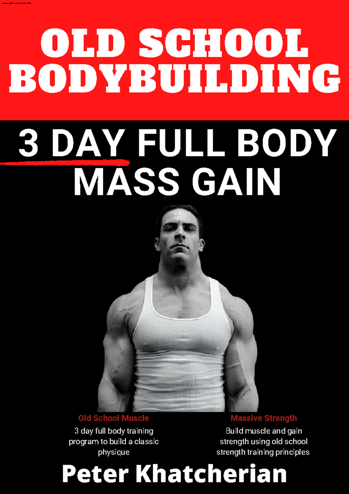 PETER KHATCHERIAN 3 DAY FULL BODY MASS GAIN PROGRAM - Studocu