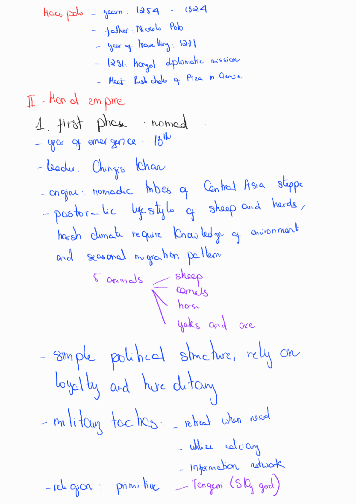 Maco Polo: The Mongol Empire and Its Historical Impact (HUM 1676) - Studocu