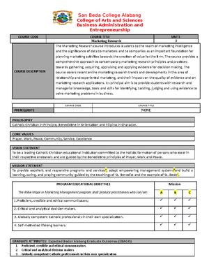 BSBA MAJOR IN MARKETING MANAGEMENT - MKTG - Studocu