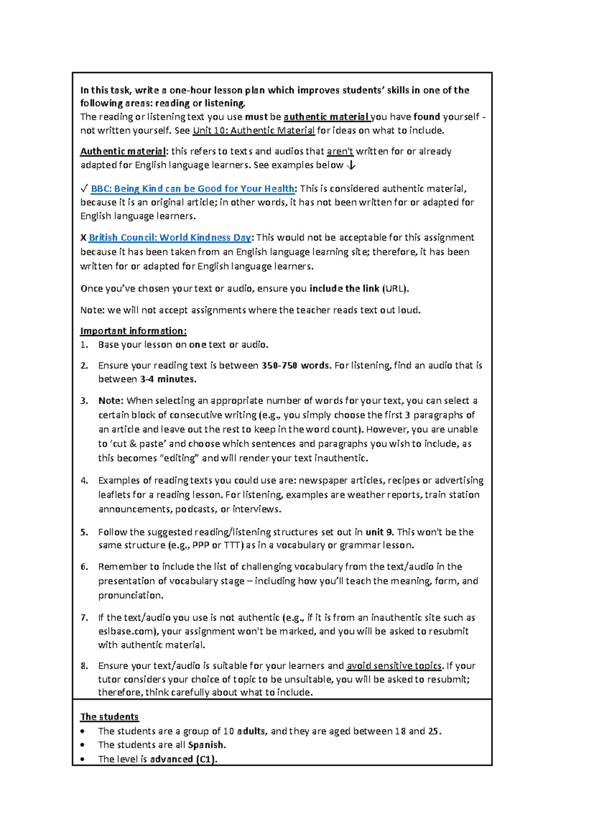 1695620613 1 - TEfL Lesson Plan: Enhancing Advanced Skills with ...