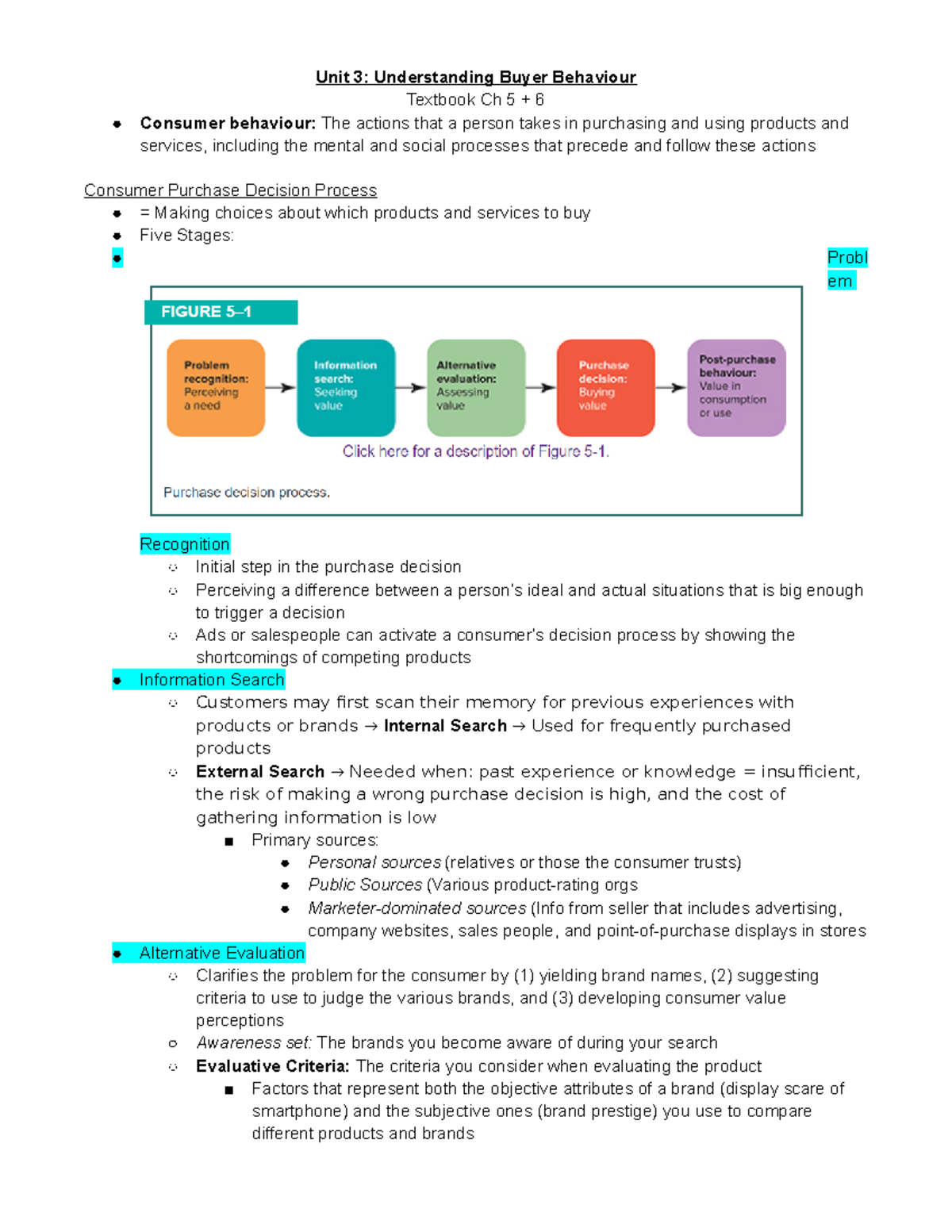 Unit 3 Understanding Buyer Behaviour - Unit 3: Understanding Buyer ...