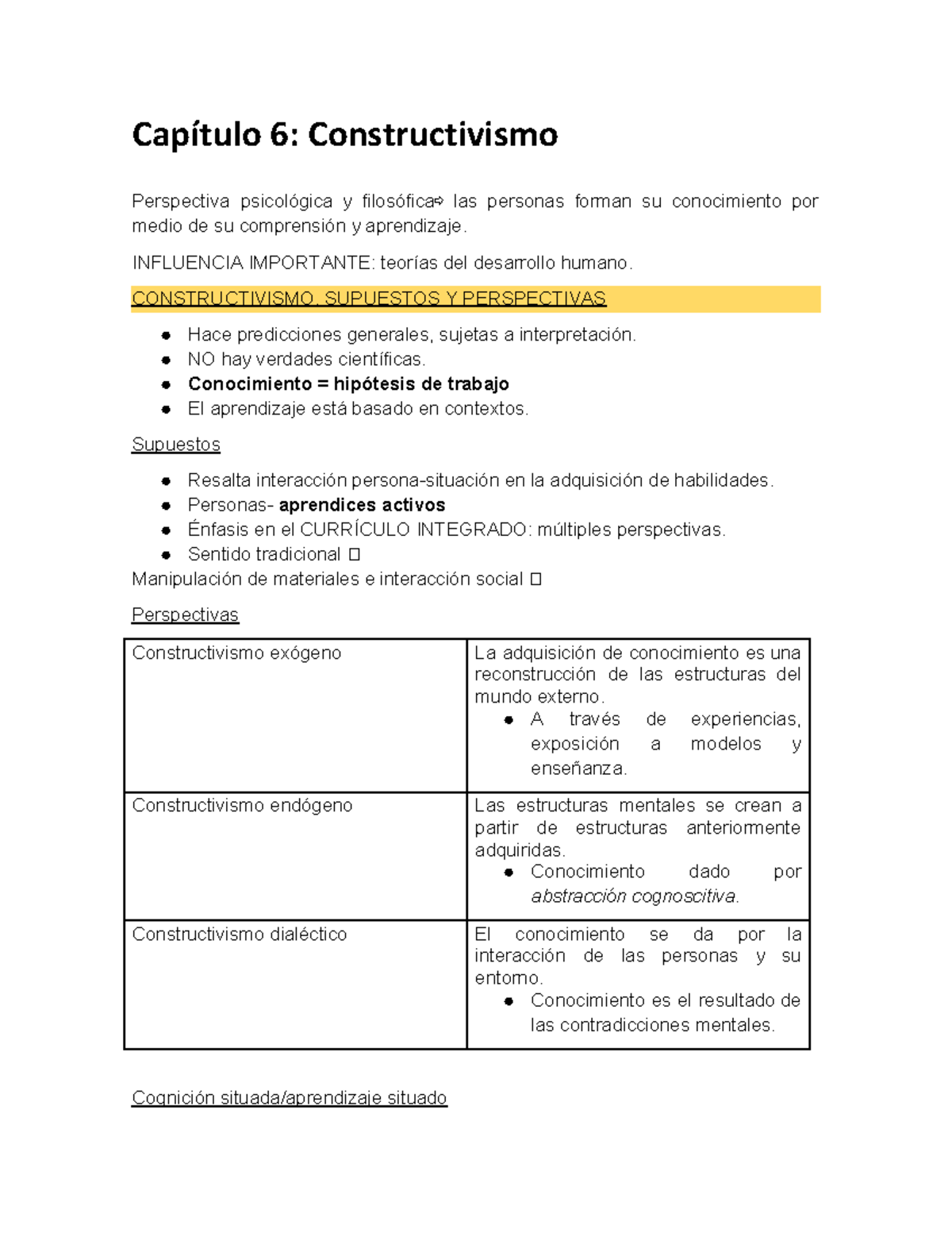 Capítulo 6. Constructivismo - 6: Constructivismo Perspectiva y las personas forman su ...