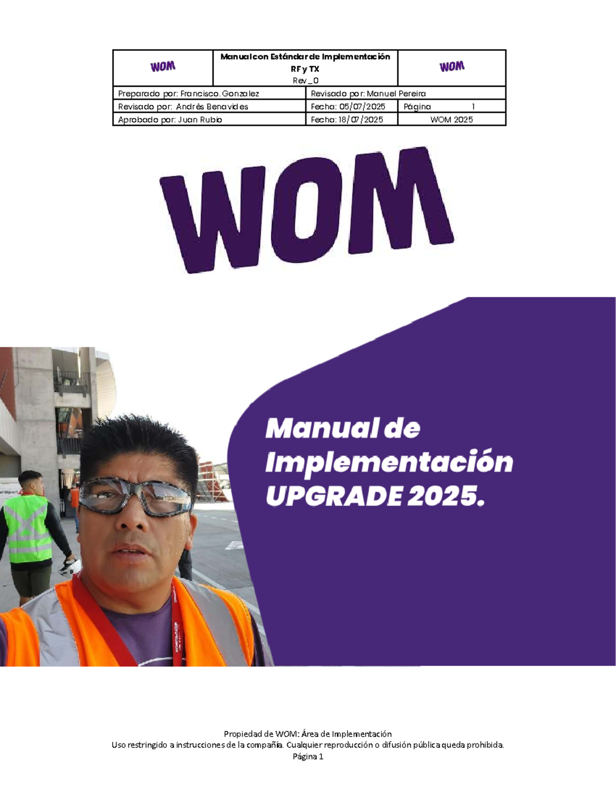 Manual de Instalación y Estándar de Implementación RF y TX Rev_0 WOM 2025 - Studocu