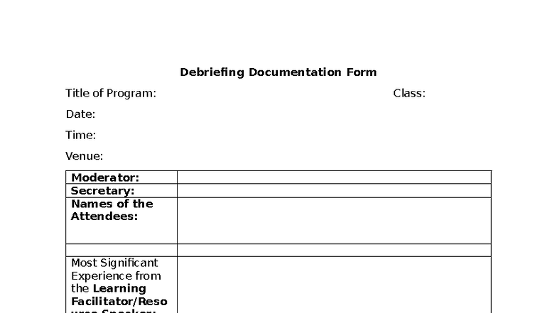 Debriefing-Documentation-Form - RISE 0001 - Debriefing Documentation ...
