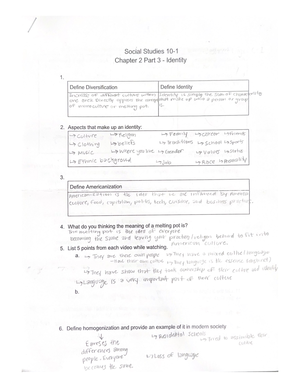 Social Studies - Grade: 10 - High School - Canada - Studocu