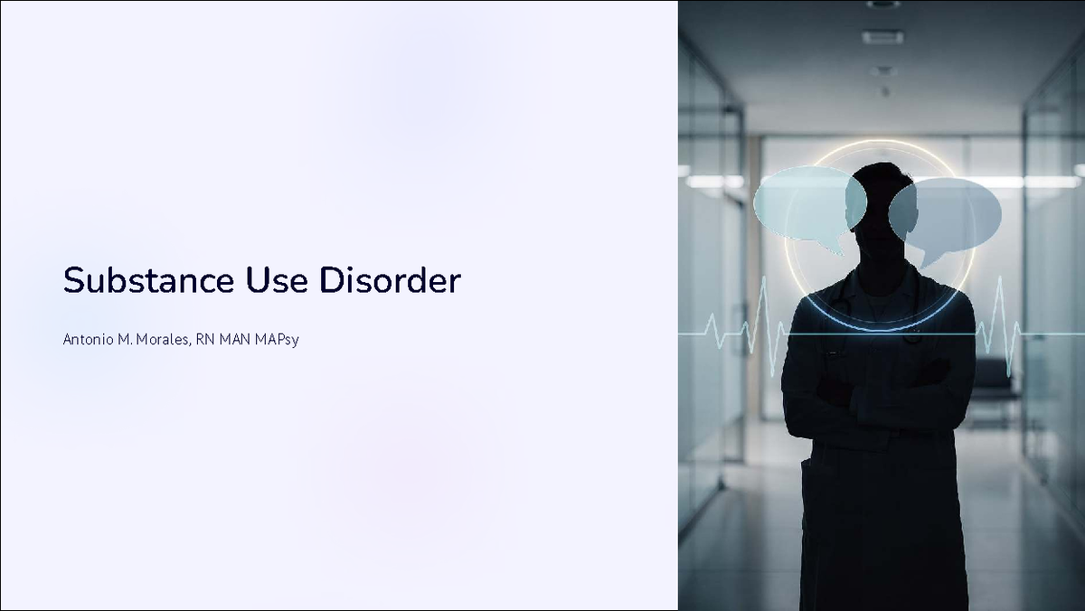 Substance Use Disorder (SUD) Overview: A Public Health Perspective ...