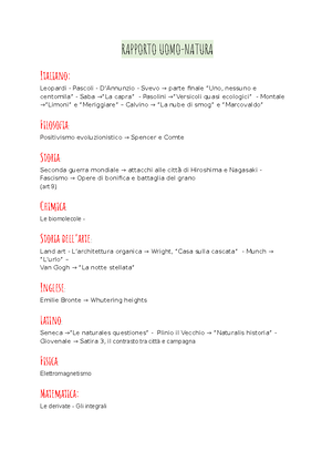 La donna - collegamenti per esame di maturità - Italiano Differenze tra ...