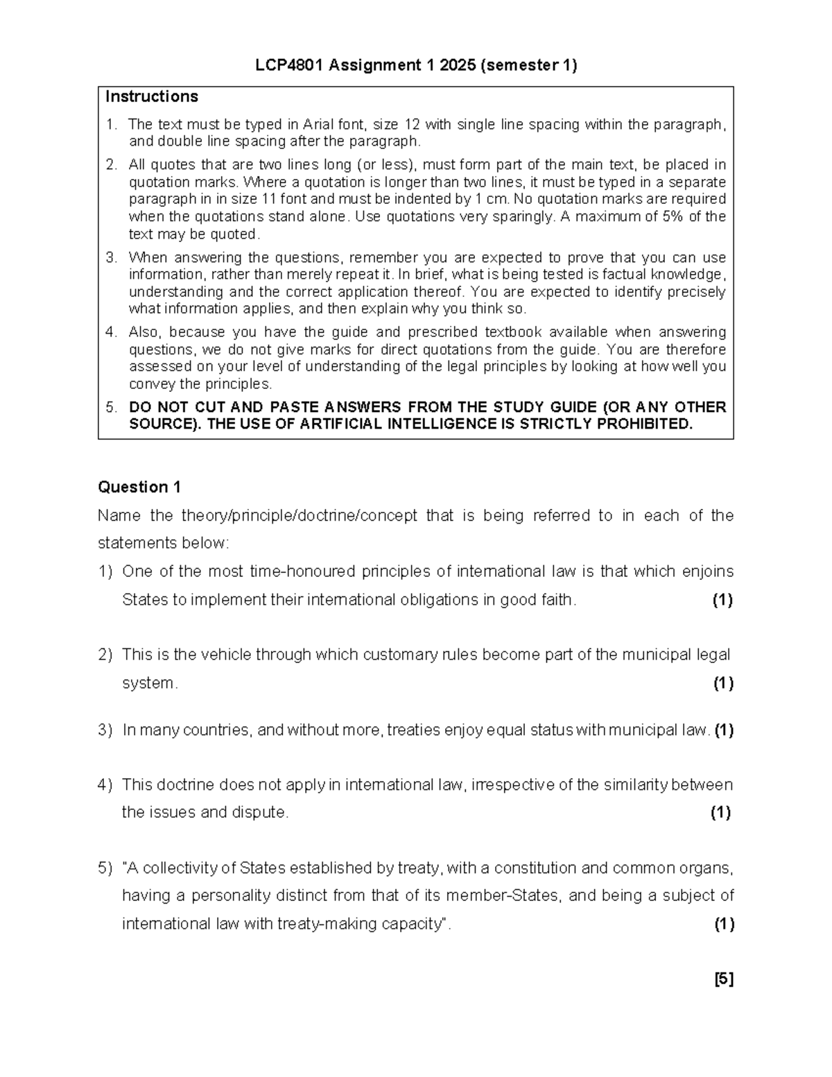 LCP4801 Assignment 2 Guidelines & Question Framework 2025 - Studocu