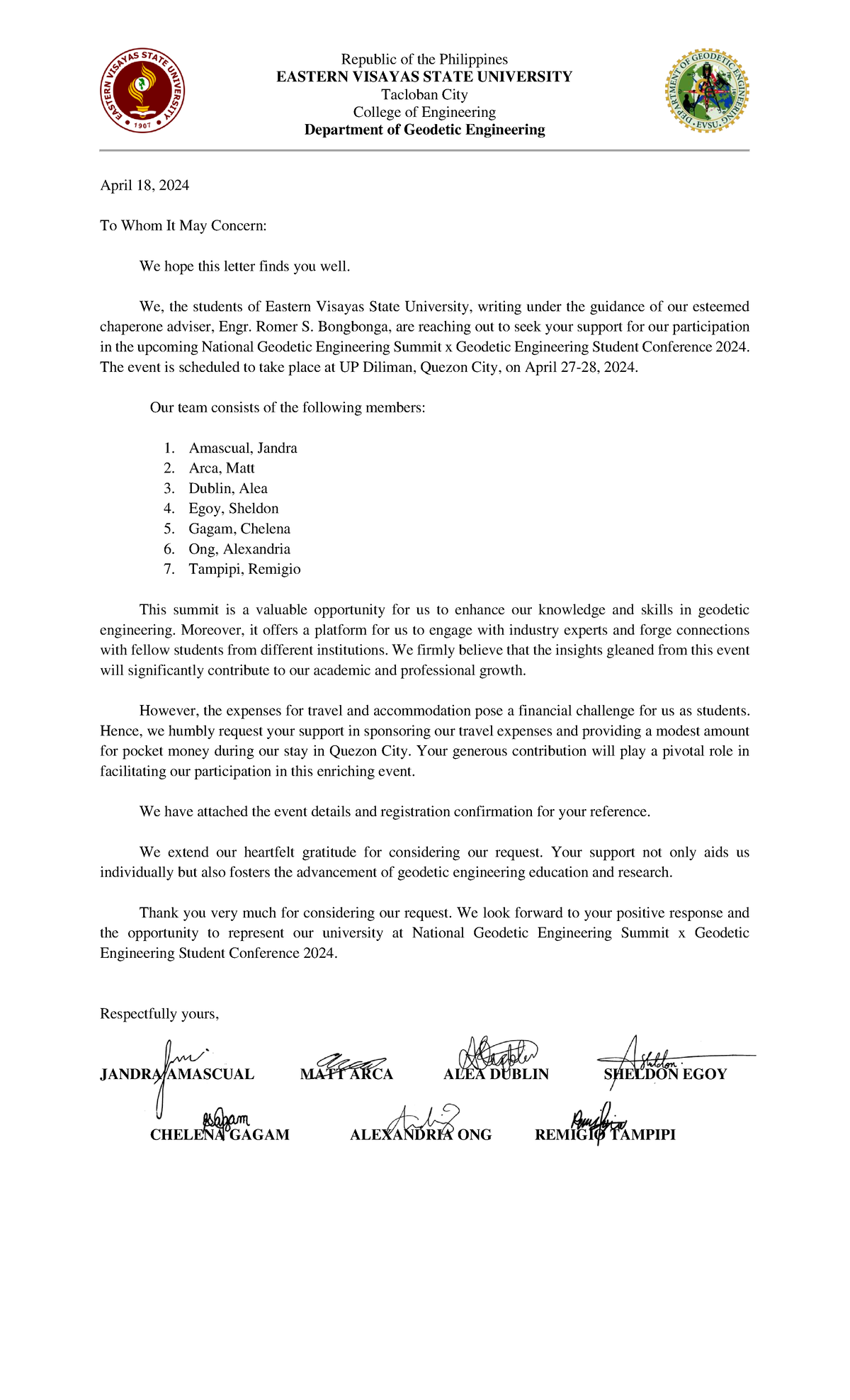Solicitation-Letter - Solicitation letter - Republic of the Philippines ...
