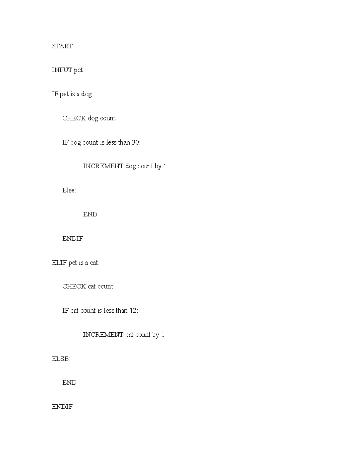PET BAG Pseudocode AND Flowchart - Deprecated API usage: The SVG back-end is no longer ...