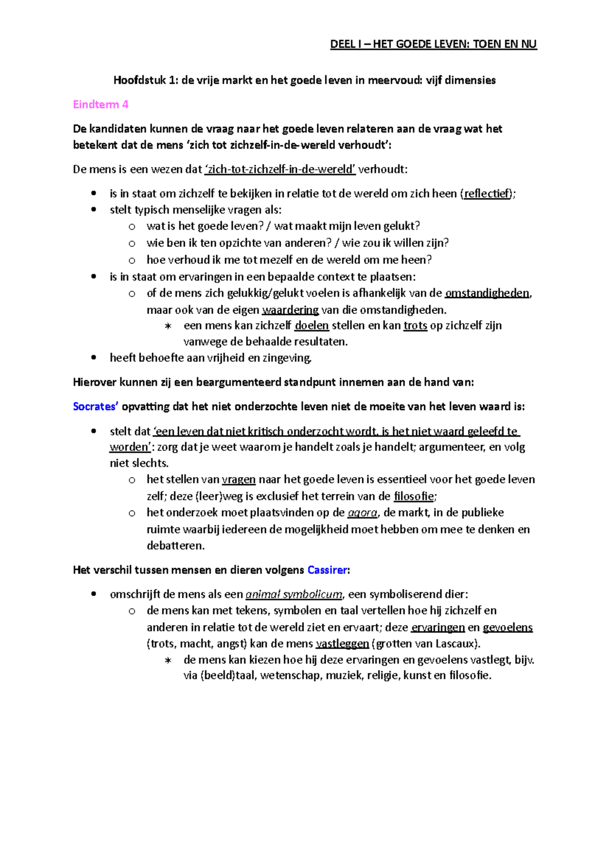 Samenvatting GLVM H1-H6: Het Goede Leven in Filosofie en Ethiek ...