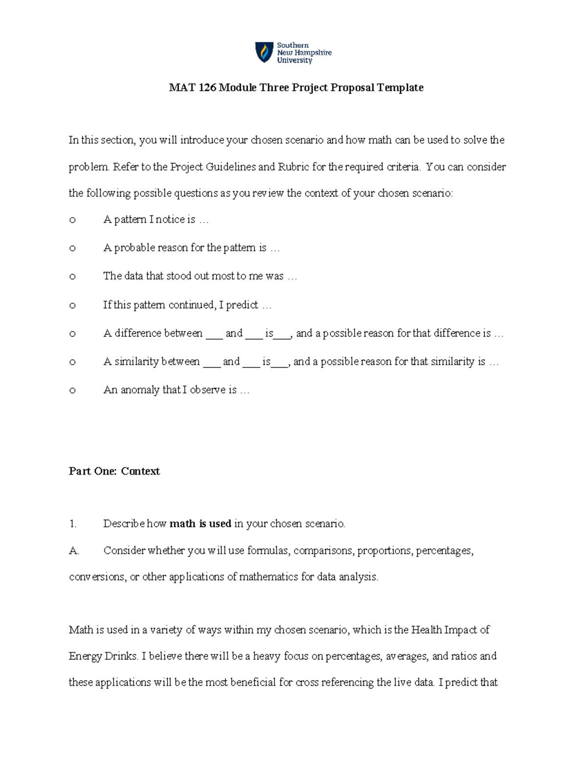 MAT 126 Module Three Project Proposal Jacob Renke - MAT 126 Module Three Project Proposal ...