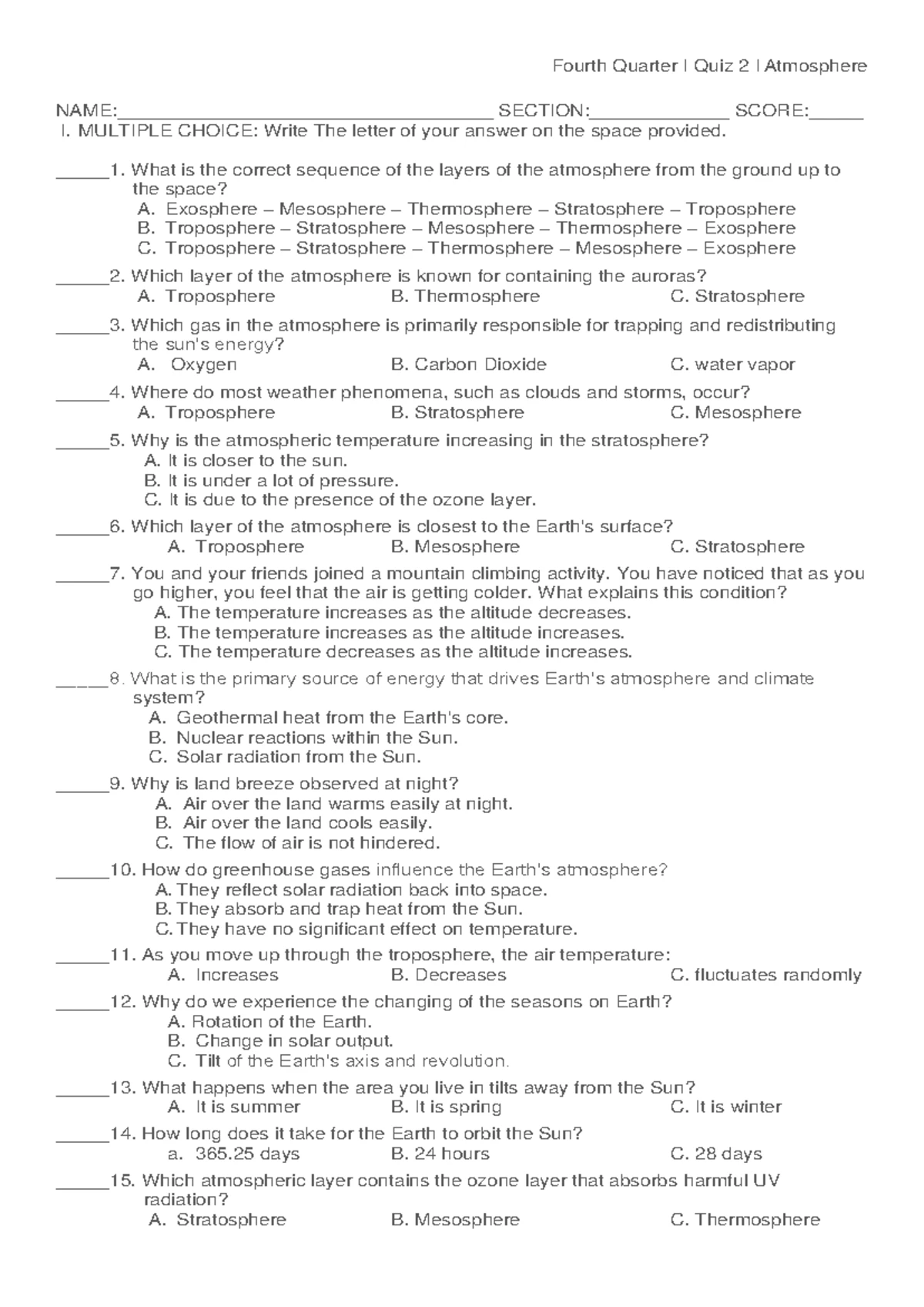 Monsoon Activity: Differences Between Amihan & Habagat (ENG 101) - Studocu