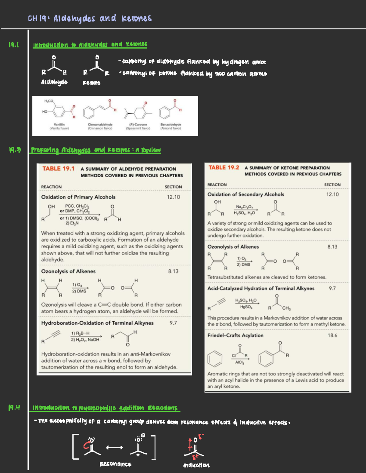 Ch 19: Introduction to Aldehydes and Ketones - Key Concepts and ...