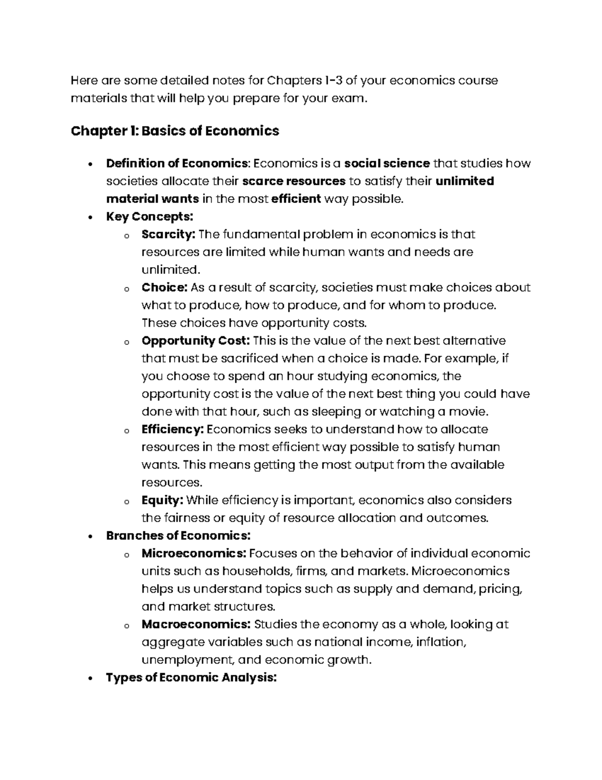 Here are some detailed notes for Chap 1-3 - Chapter 1: Basics of ...