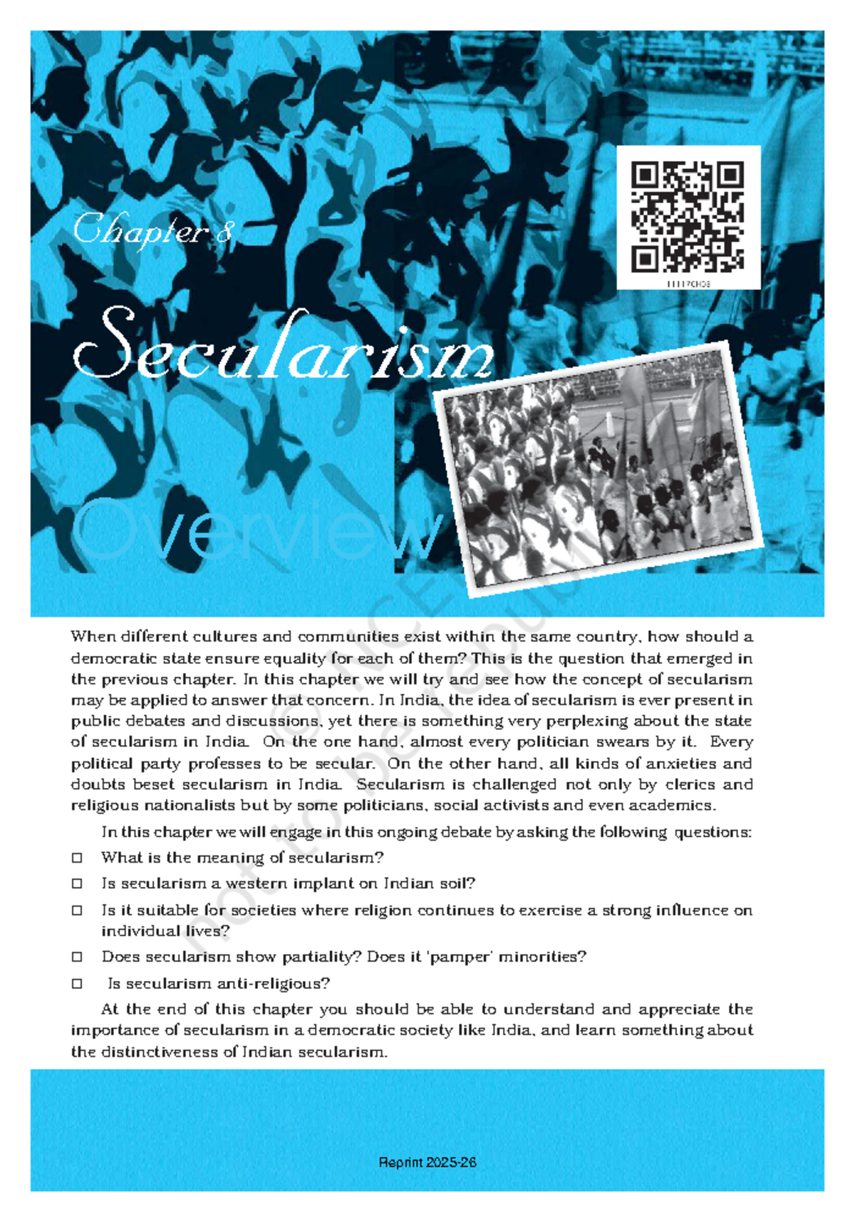 Keps108 Secularism Chapter 8: Political Theory Insights - Studocu