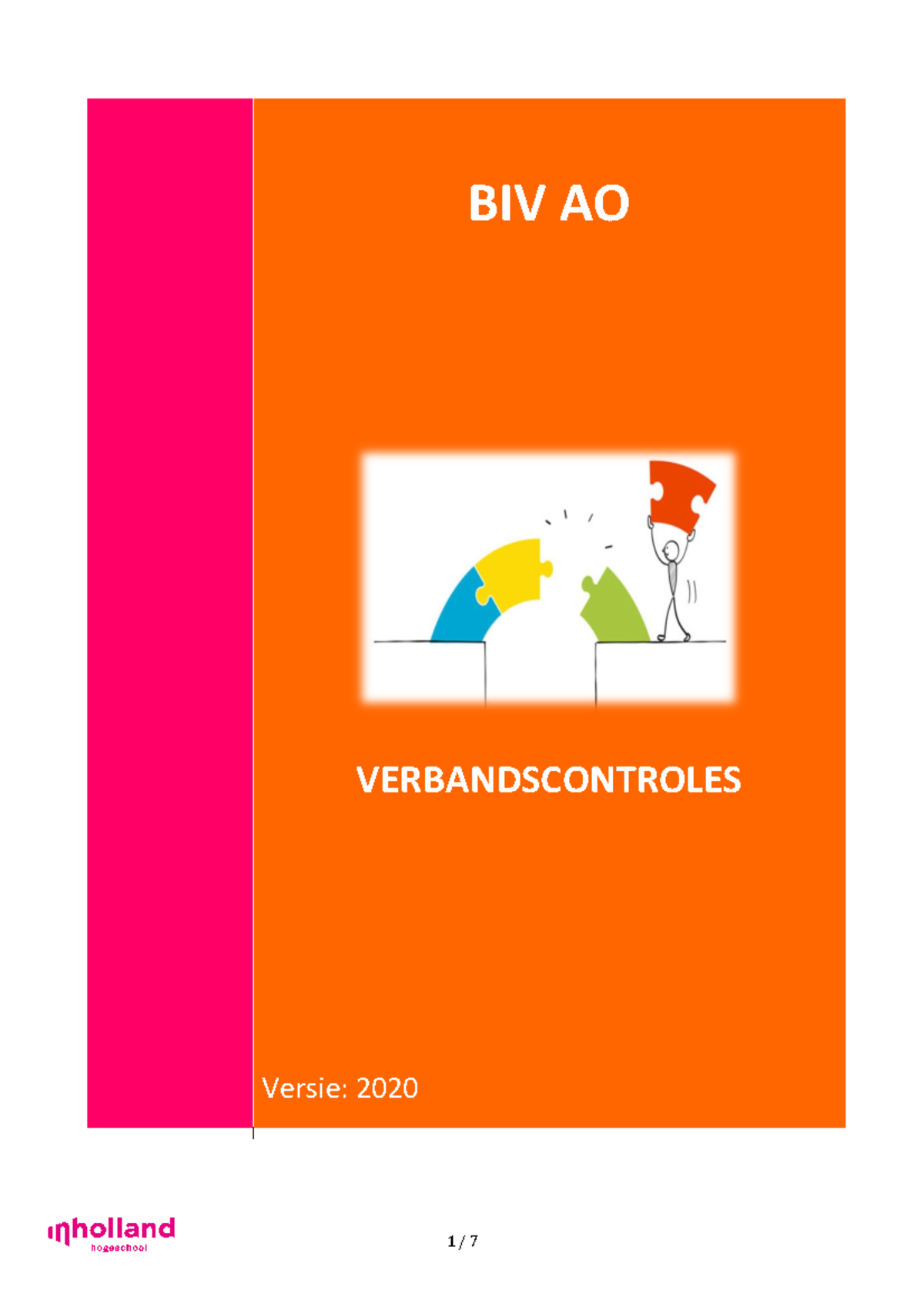 BIV-AO Verbandscontroles: Essentiële Informatie en Formules 2020 - Studeersnel