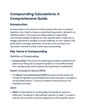 Understanding Sterile Compounding: Guidelines and Techniques ...