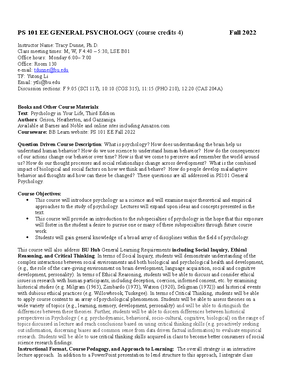 Comprehensive Study Guide: Learning, Memory, and Sleep Concepts (PSY 101) - Studocu