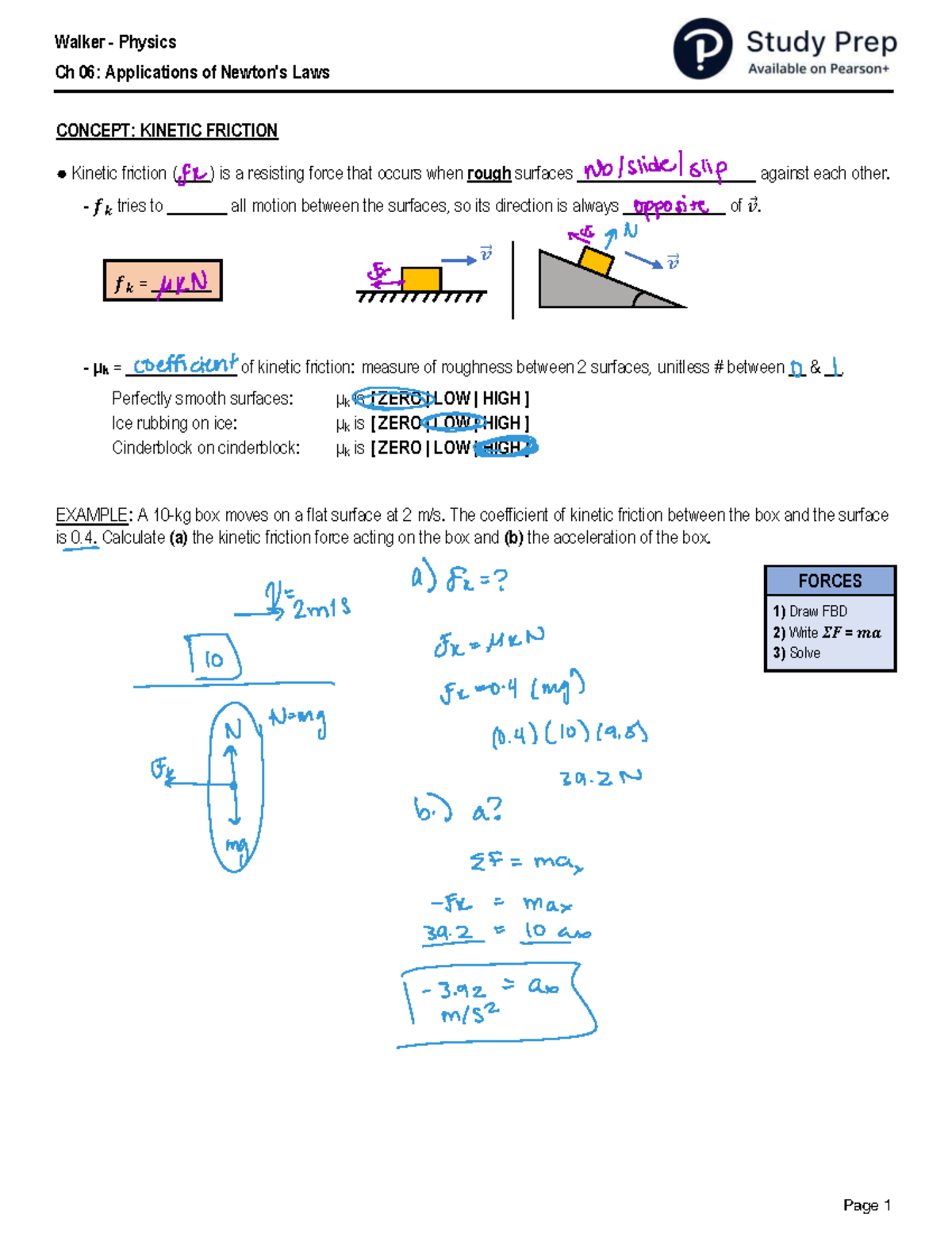Walker Physics Ch 06: Applications of Newton's Laws - Studocu