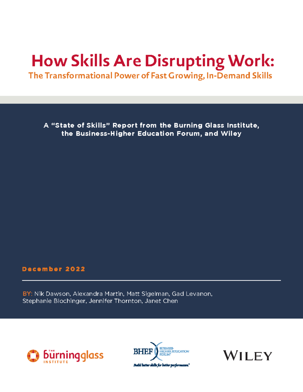 Skills Disruption Final 2022 - D e c e m b e r 2 0 2 2 How Skills Are ...