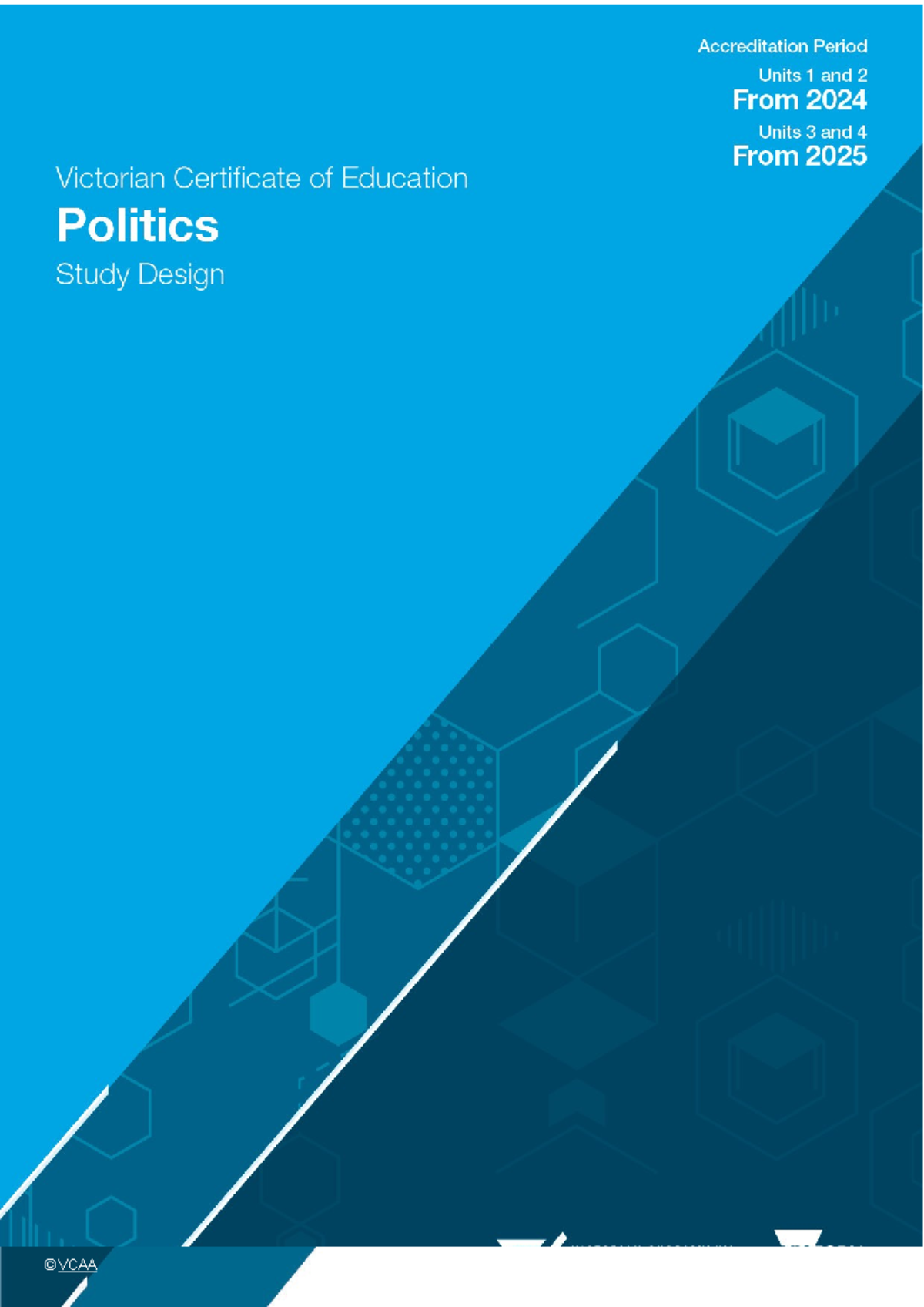 VCAA VCE Politics Study Design Units 1 & 2 (2025) Overview and Key ...
