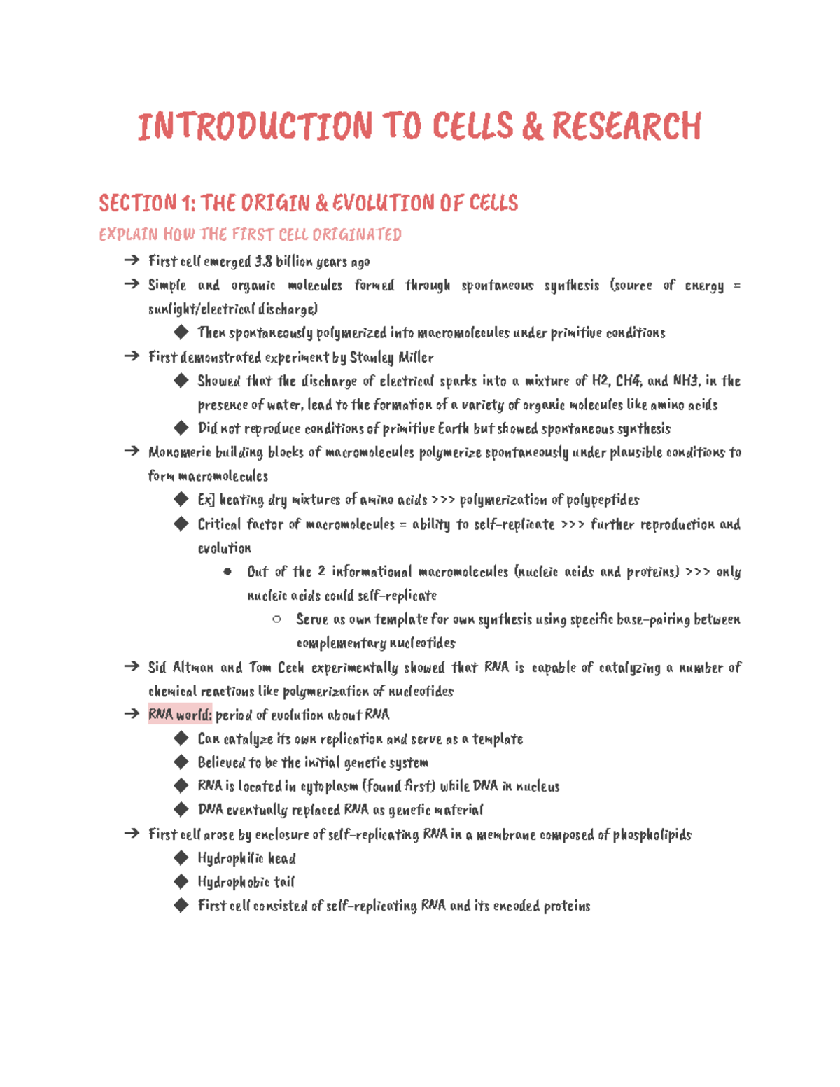 Chapter 1 - Introduction to Cells and Research - INèïĀDßêåIĀN èÿ çELĆë ...