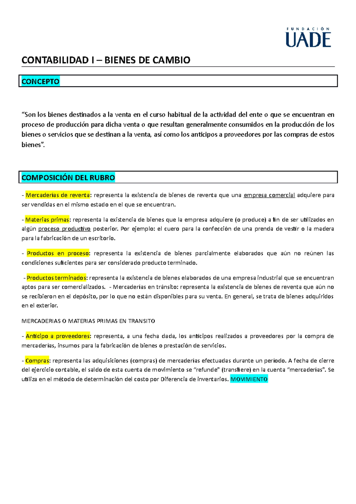 CLASE CONTABILIDAD: Bienes de Uso y Métodos de Depreciación - Studocu