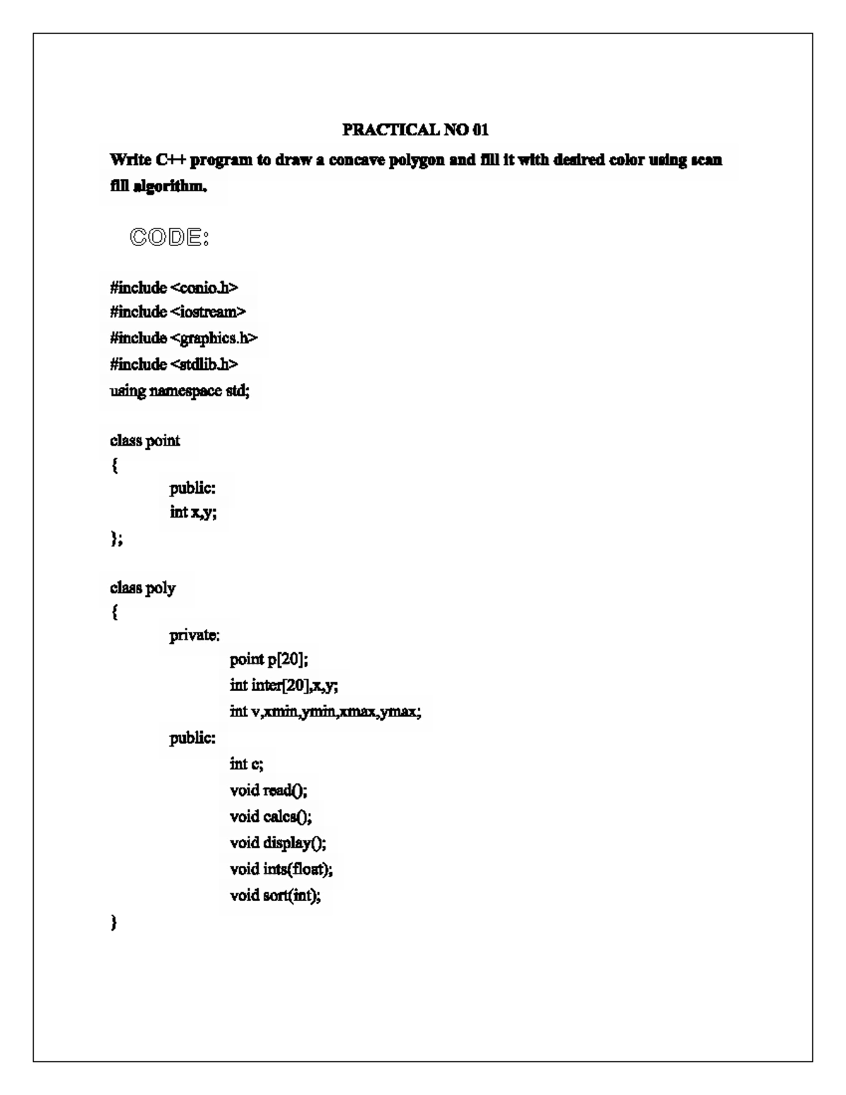 CG Practical Outputs: DDA & Bresenham's Line Drawing Algorithms - Studocu