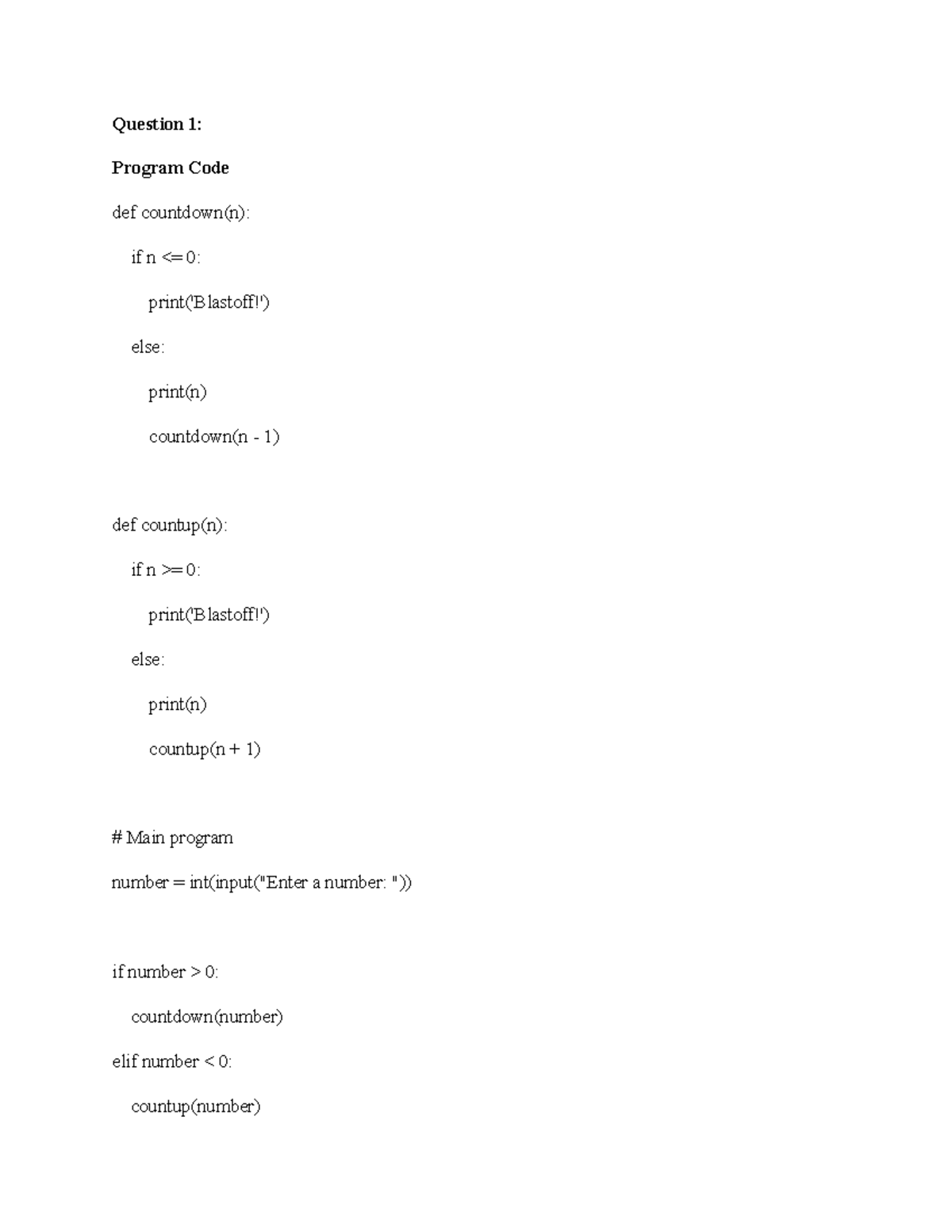 Programming Assignment Unit 3: Countdown and Countup Functions - Studocu