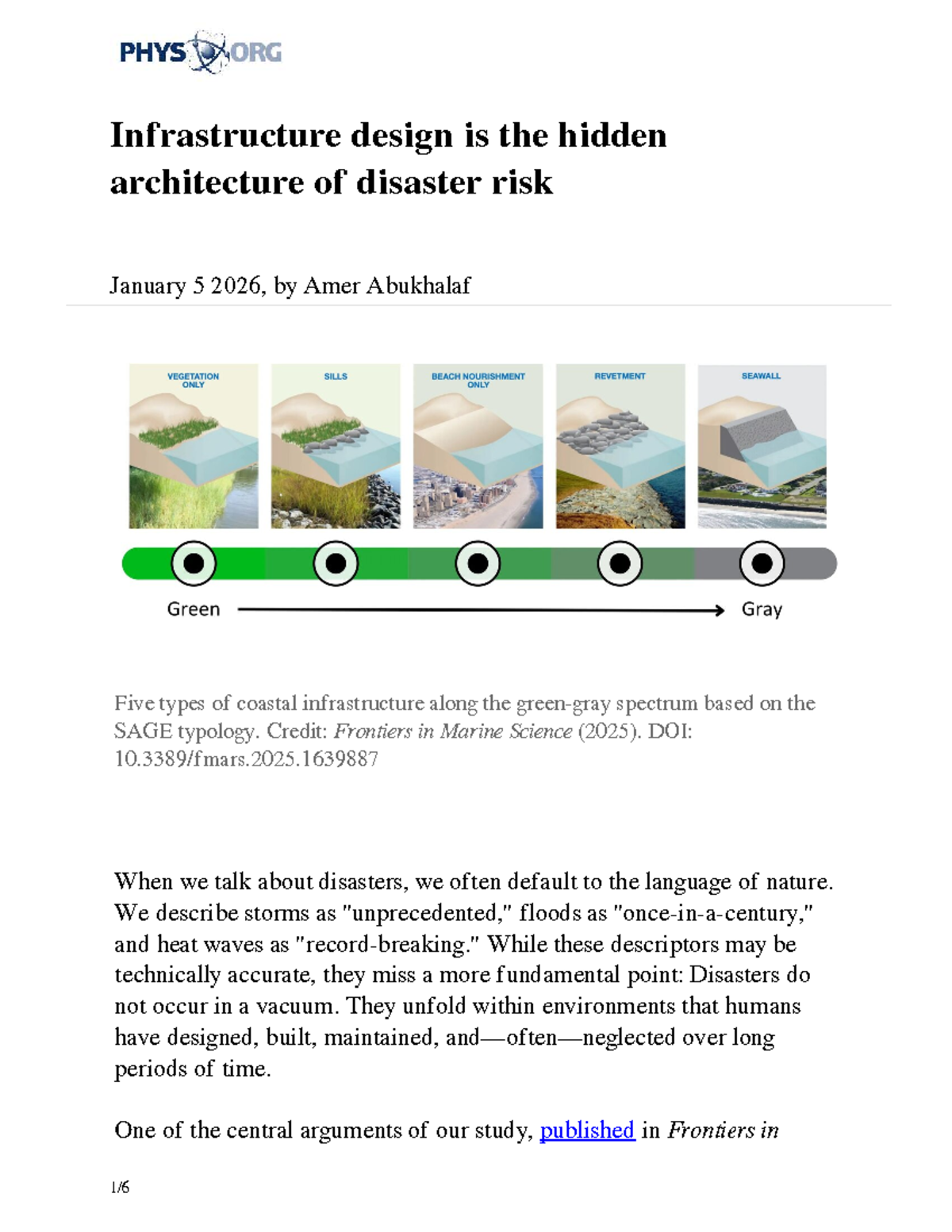 Infrastructure Design and Disaster Risk: Insights from SAGE Typology ...