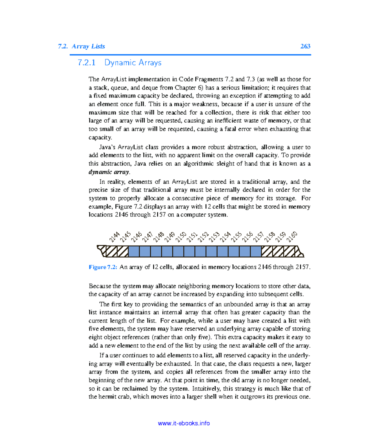 Data Structures and Algorithms in Java-29 - Array Lists 263 7.2 Dynamic ...