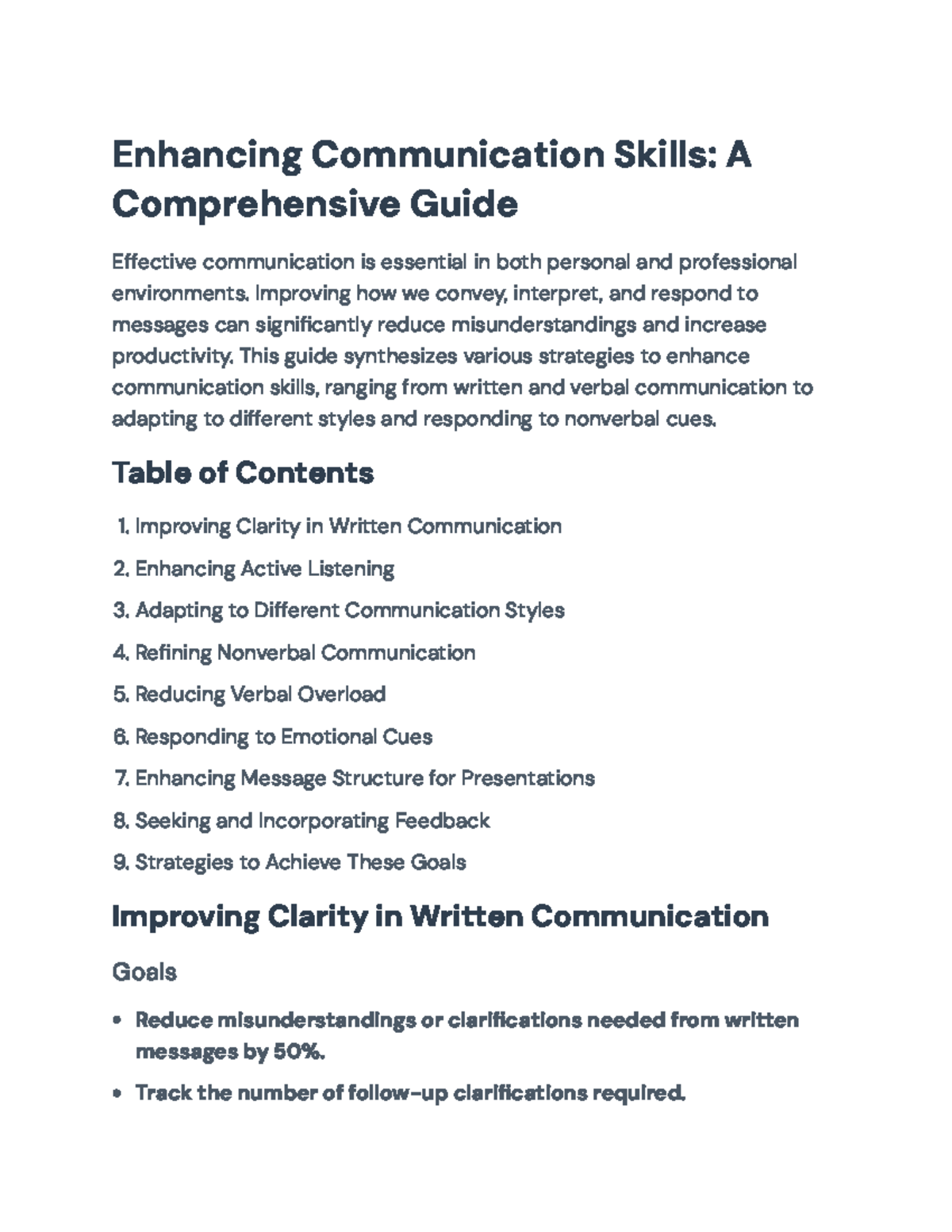 Enhancing Communication Skills: Strategies for Effective Interactions ...