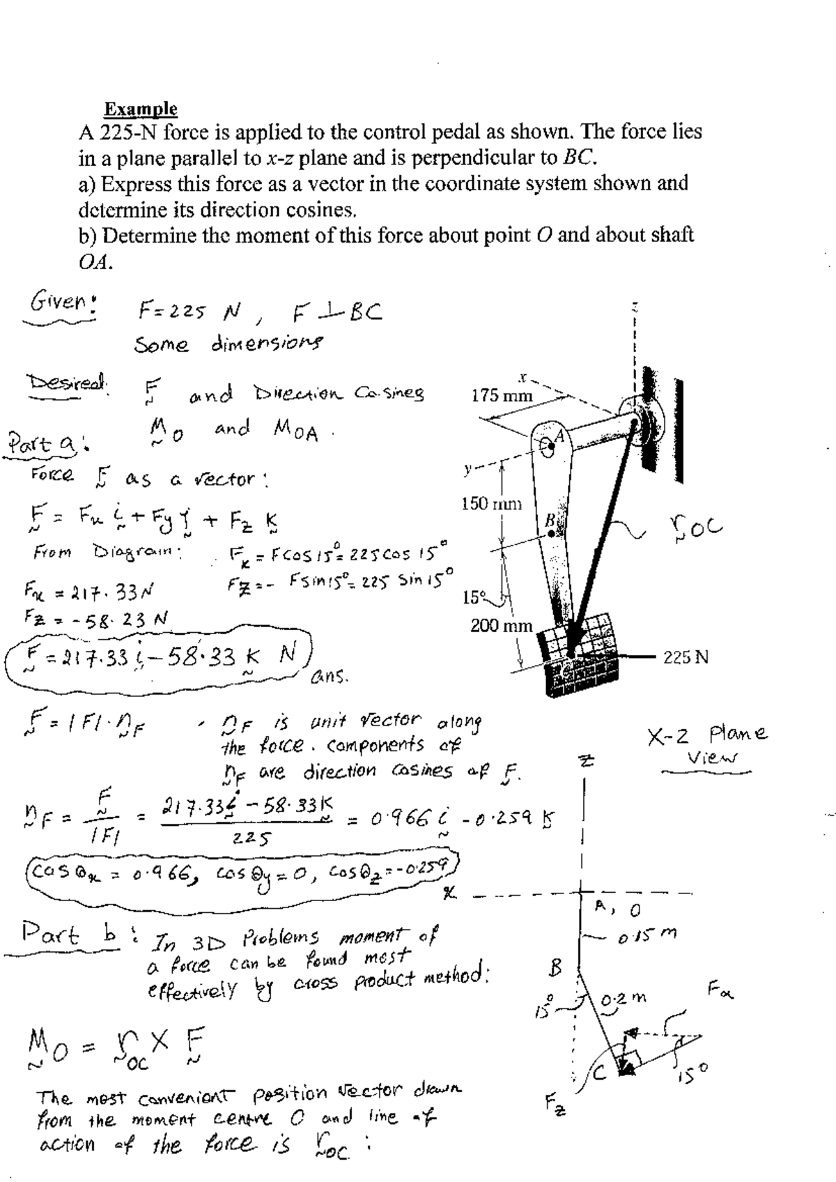 AMME1802 Week 4 Lecture 1: Force & Moment Calculations in 3D - Studocu