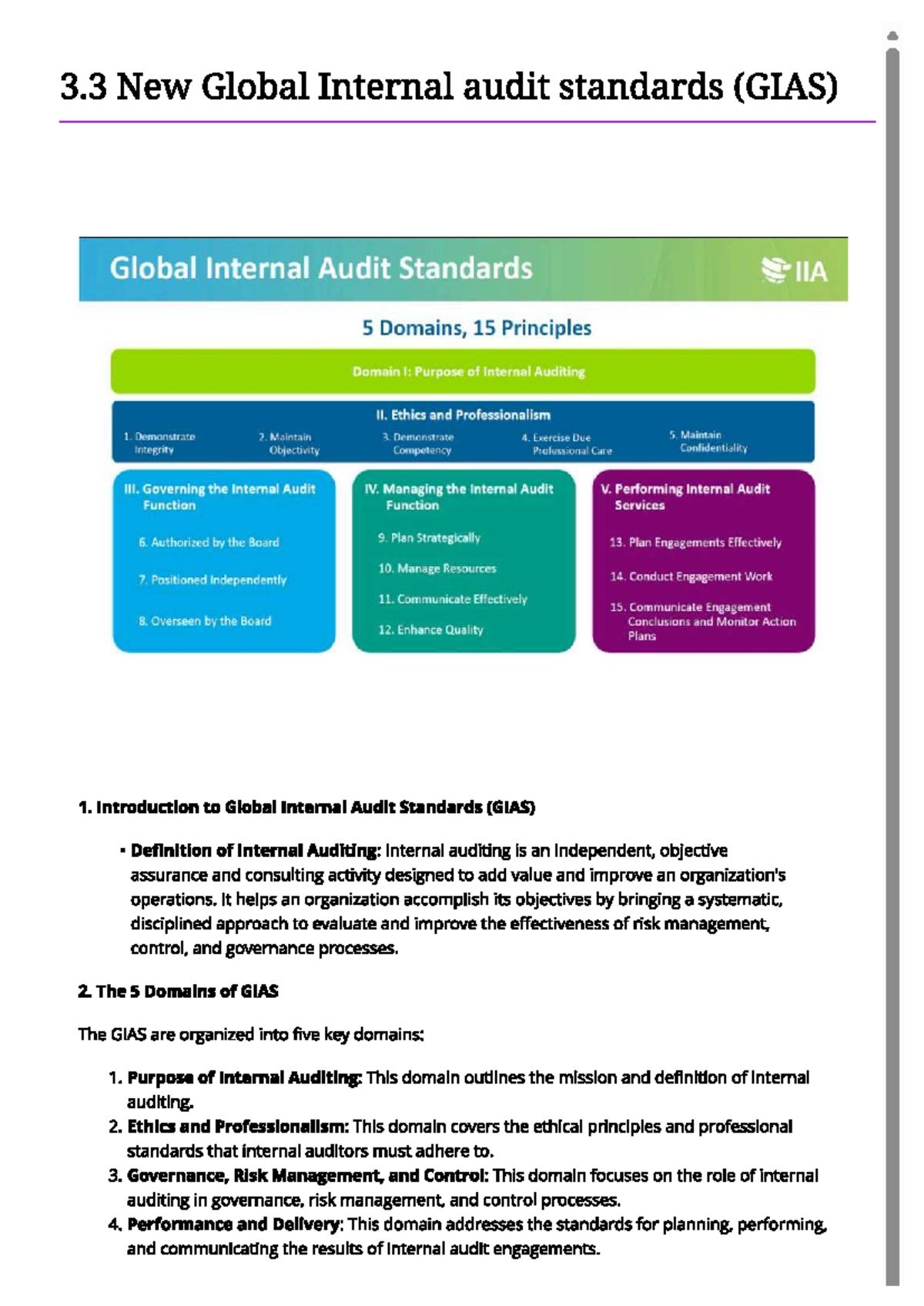New Global Internal Audit Standards (GIAS): Overview and Principles ...