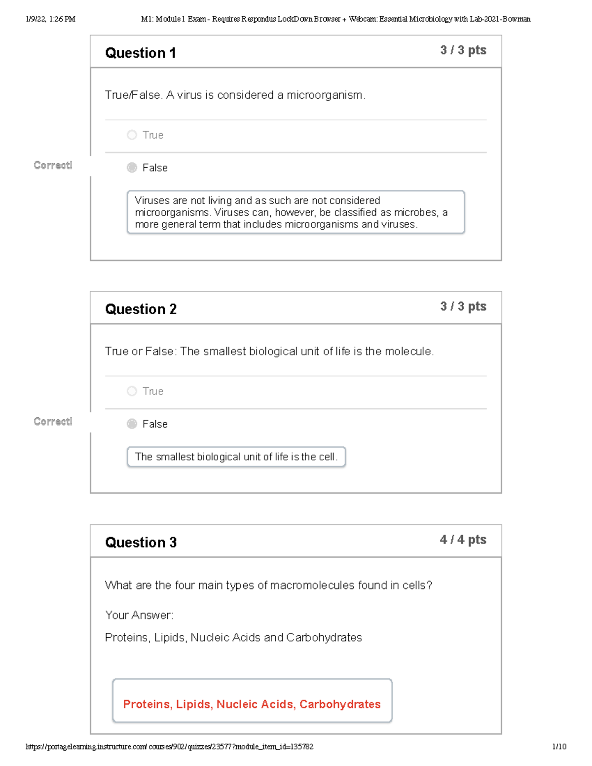 Module 1 Exam 1 Review - Microbiology Concepts and Questions - Studocu
