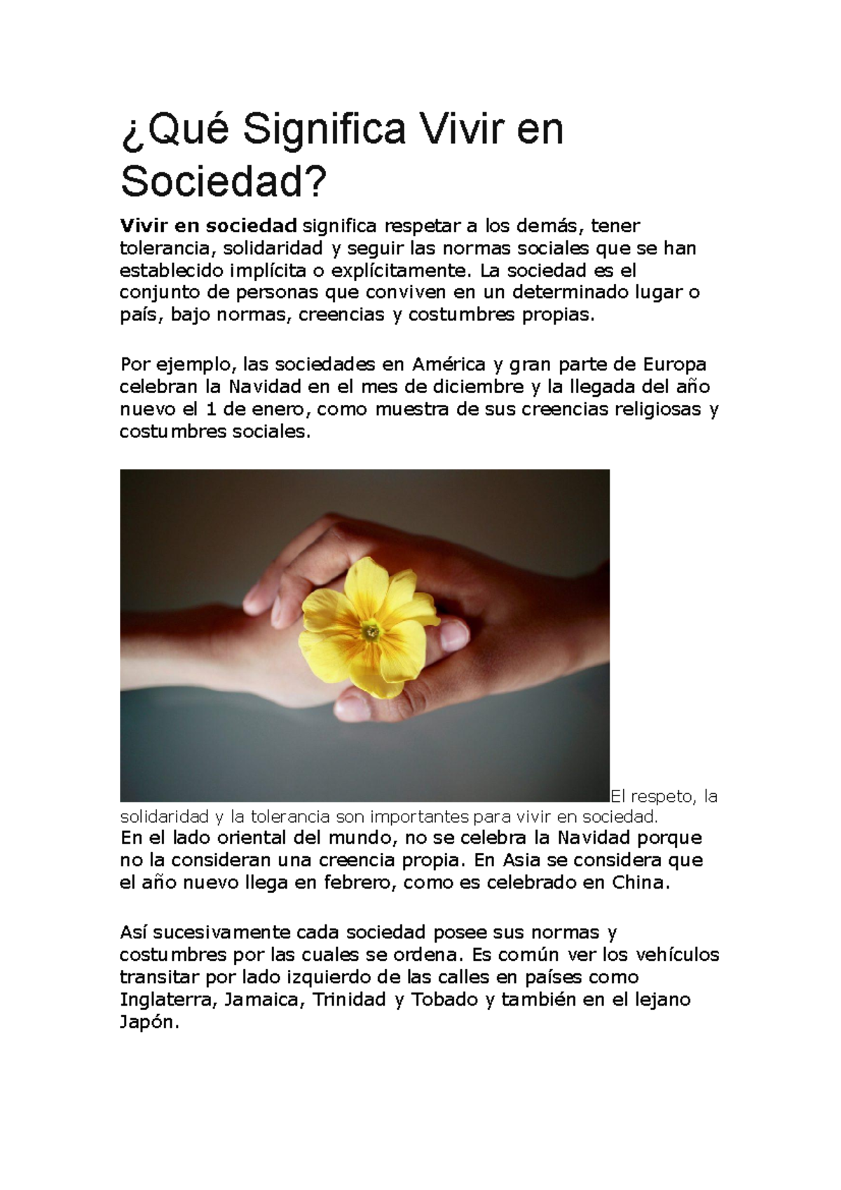 Qué Significa Vivir en Sociedad - ¿Qu攃Ā Significa Vivir en Sociedad ...