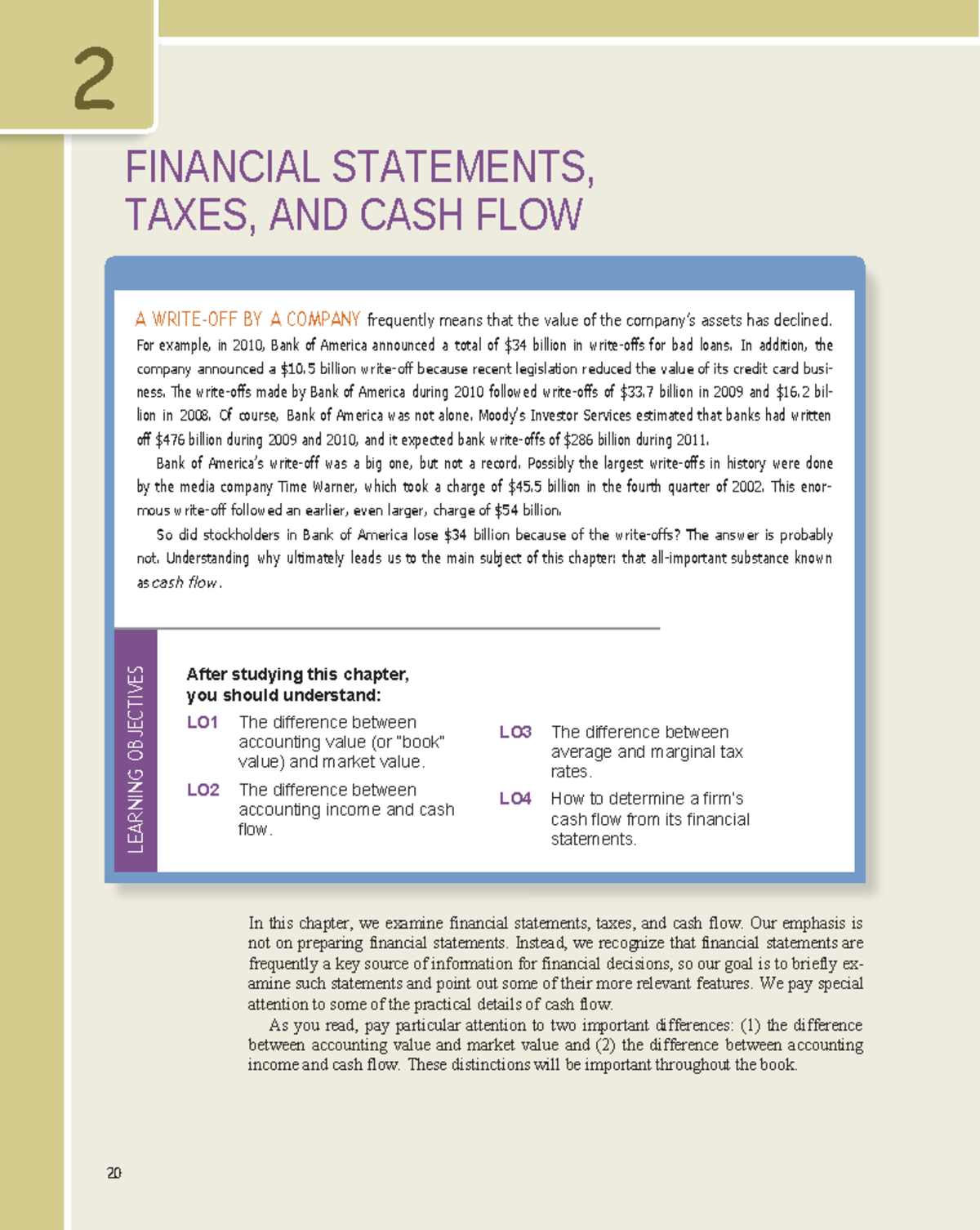 Chapter 2 FC - Notes - 2 FINANCIAL STATEMENTS, TAXES, AND CASH FLOW A ...