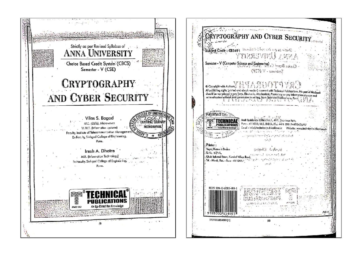 Cb3491 Ccs Unit 124 Cryptography And Cyber Security Two Mark Question And Answers Cb3491