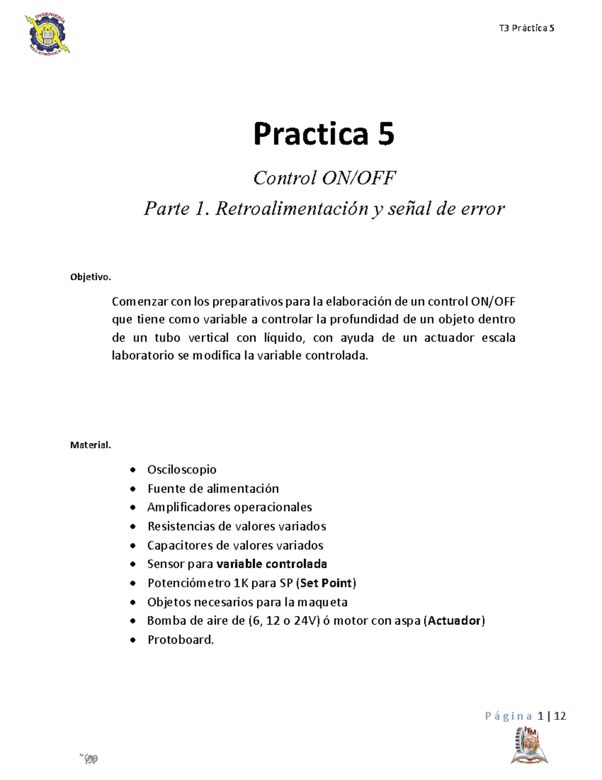 T3 Práctica 5: Control de Profundidad con Retroalimentación y Señal de ...