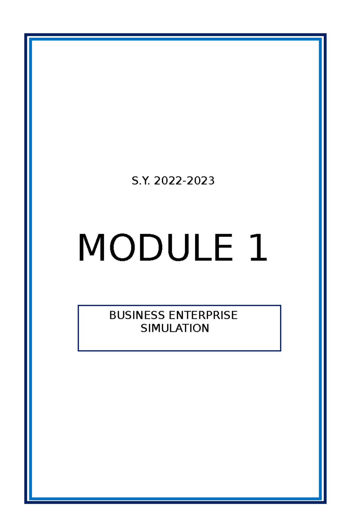 Business Enterprise Simulation 1: Essential Accounting Concepts & Terms ...