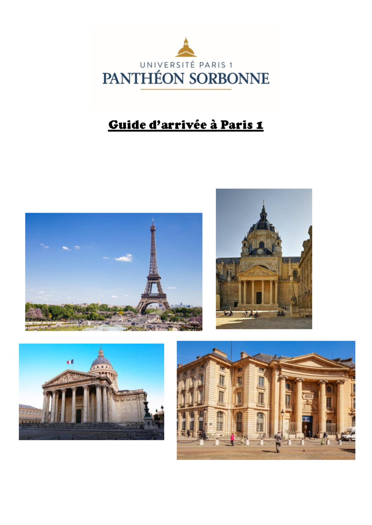 Guide d'Arrivée à Paris 1 : Dates Importantes et Informations Pratiques ...