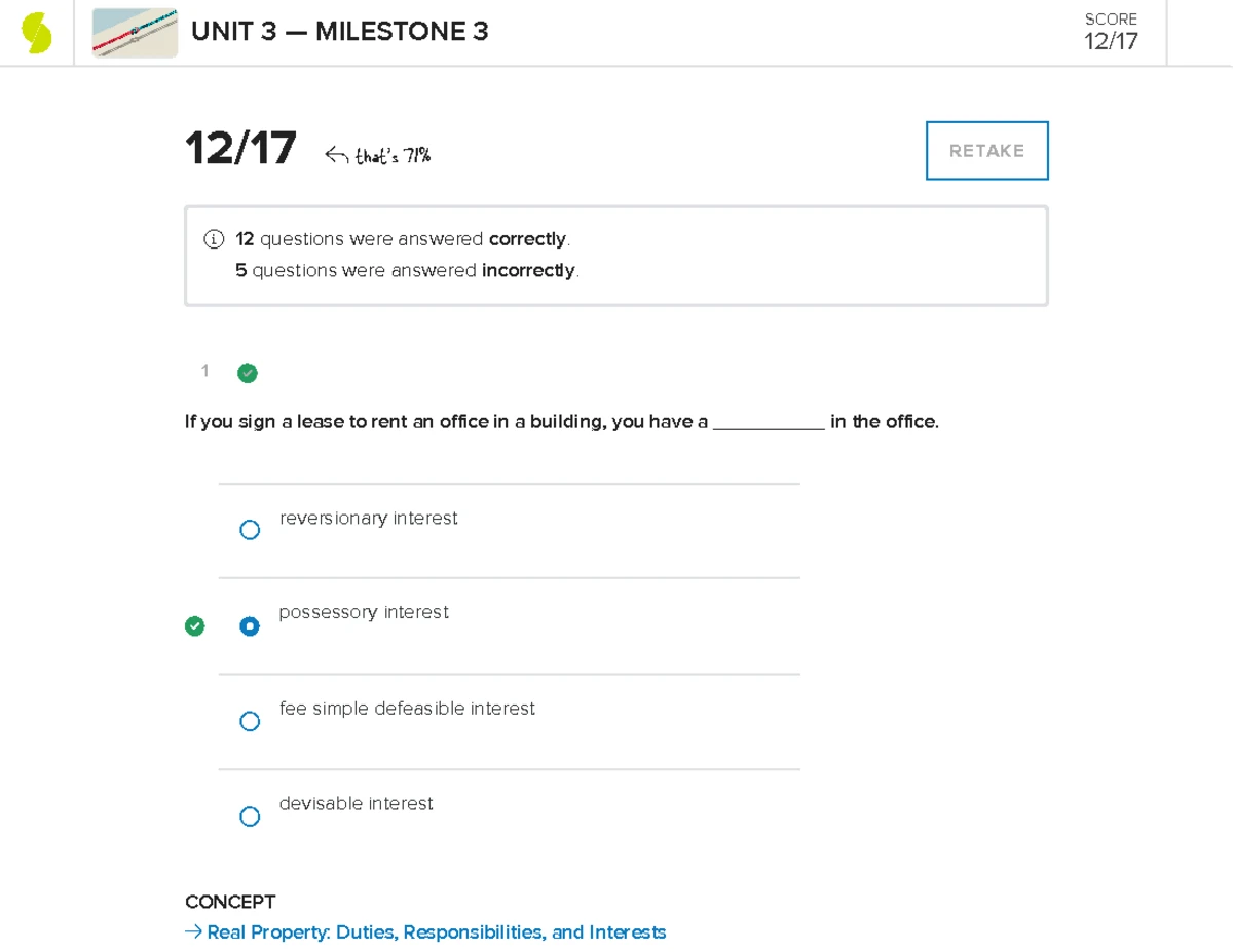 Principles of Finance Unit 3 Milestone - 17/19 that's 89% RETAKE 17 ...
