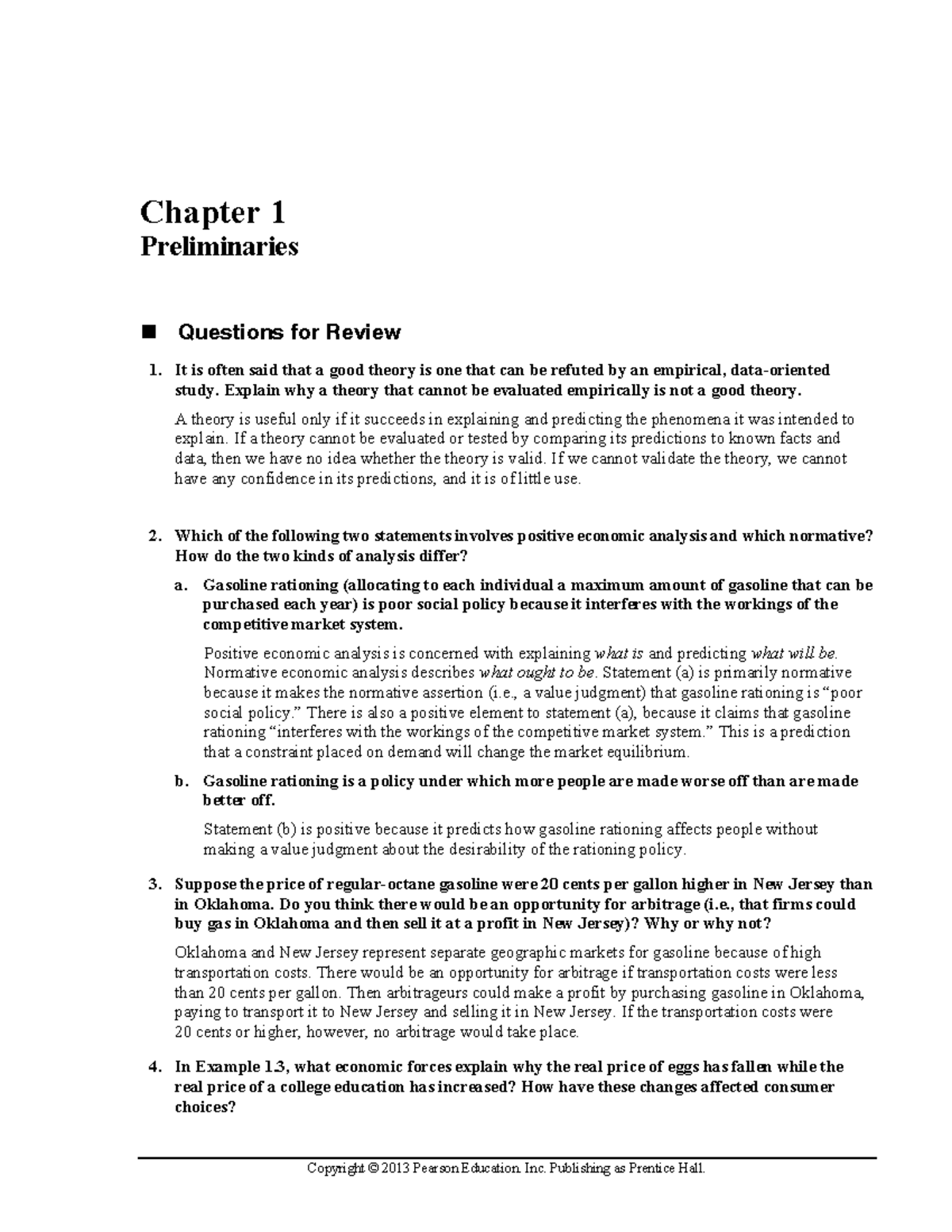 Ch01 - solution - Chapter 1 Preliminaries Questions for Review It is ...