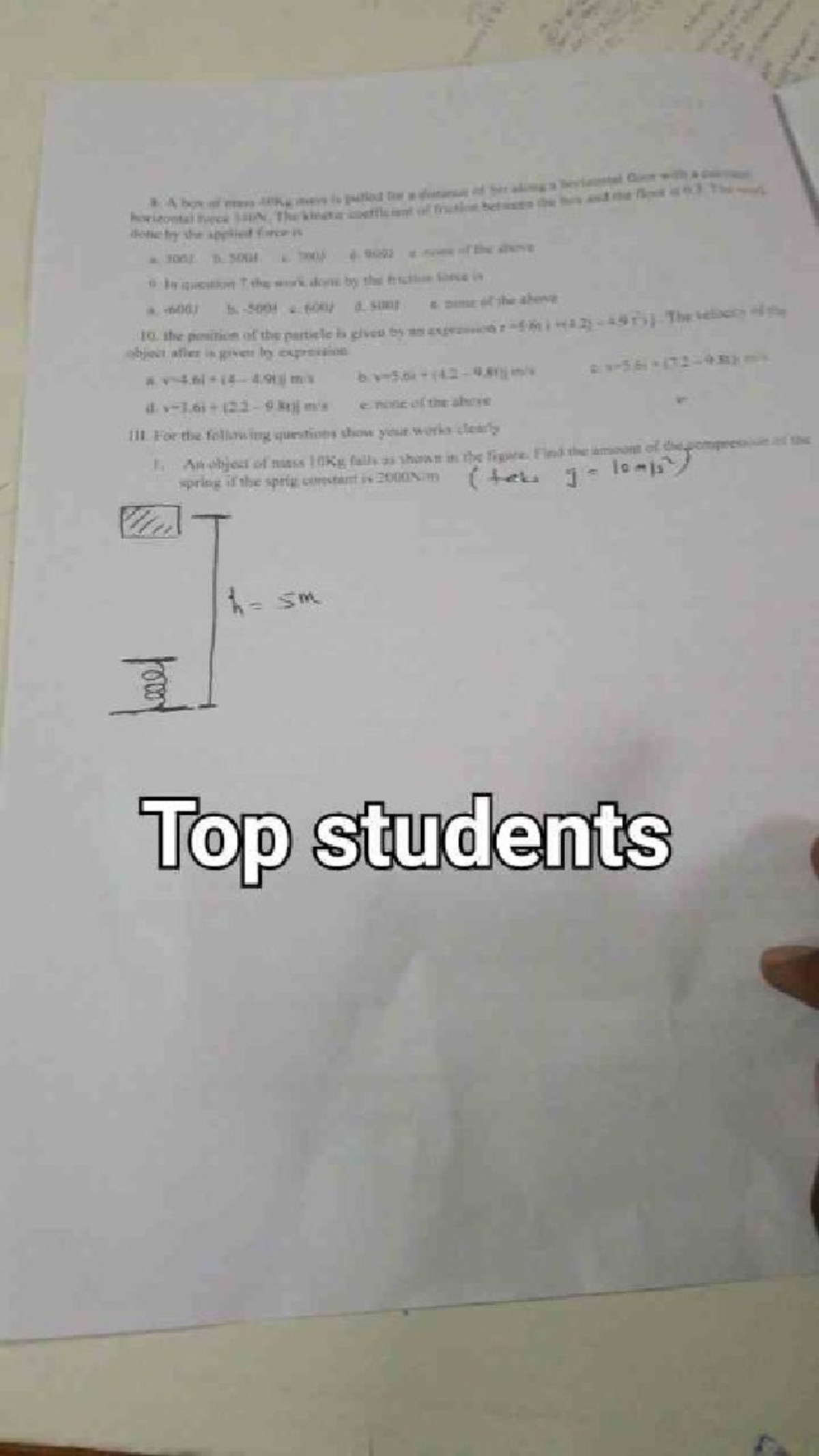 Physics mid AAU@keleme 2013-1 - . A bus of increase ank Mary is pilled ...